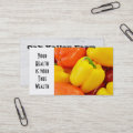 Fresh Bell Pepper Collection Business Card | Zazzle