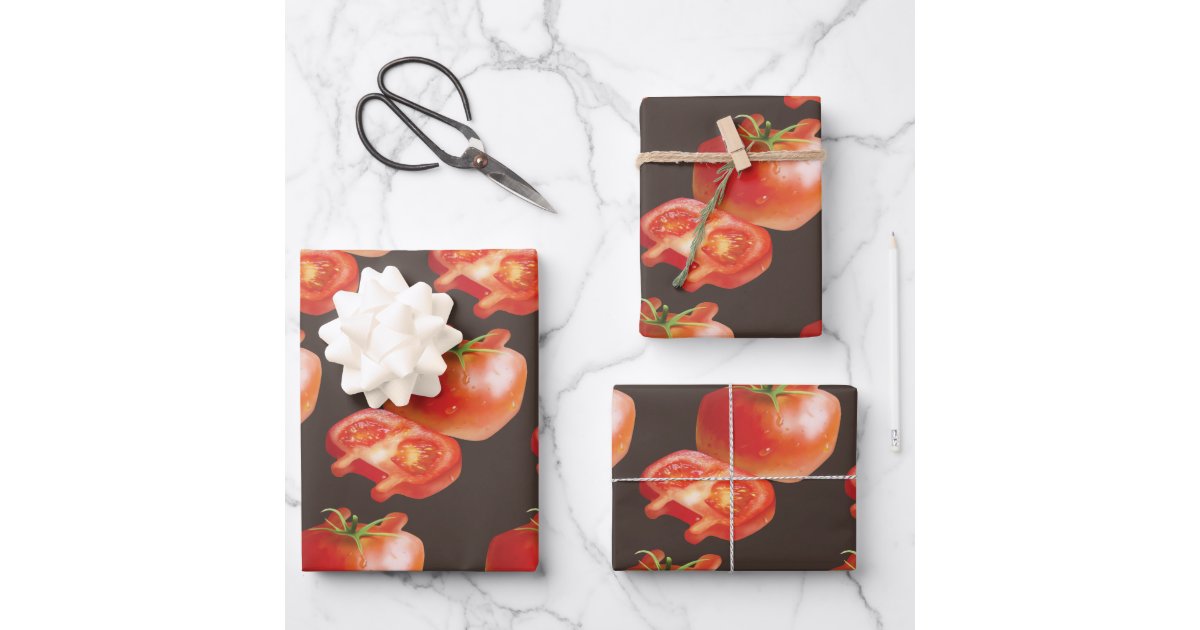 Fresh Tomato Wrapping Paper Sheet | Zazzle