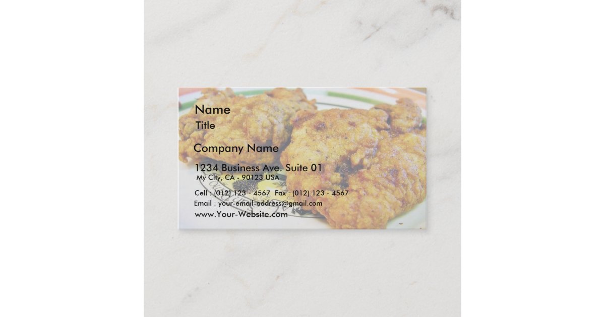Fried Chicken Business Card | Zazzle