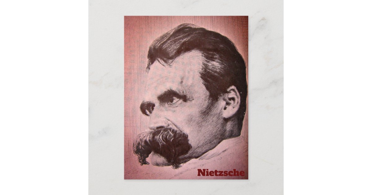 Friedrich Nietzsche (drawn by Hans Olde) Postcard | Zazzle