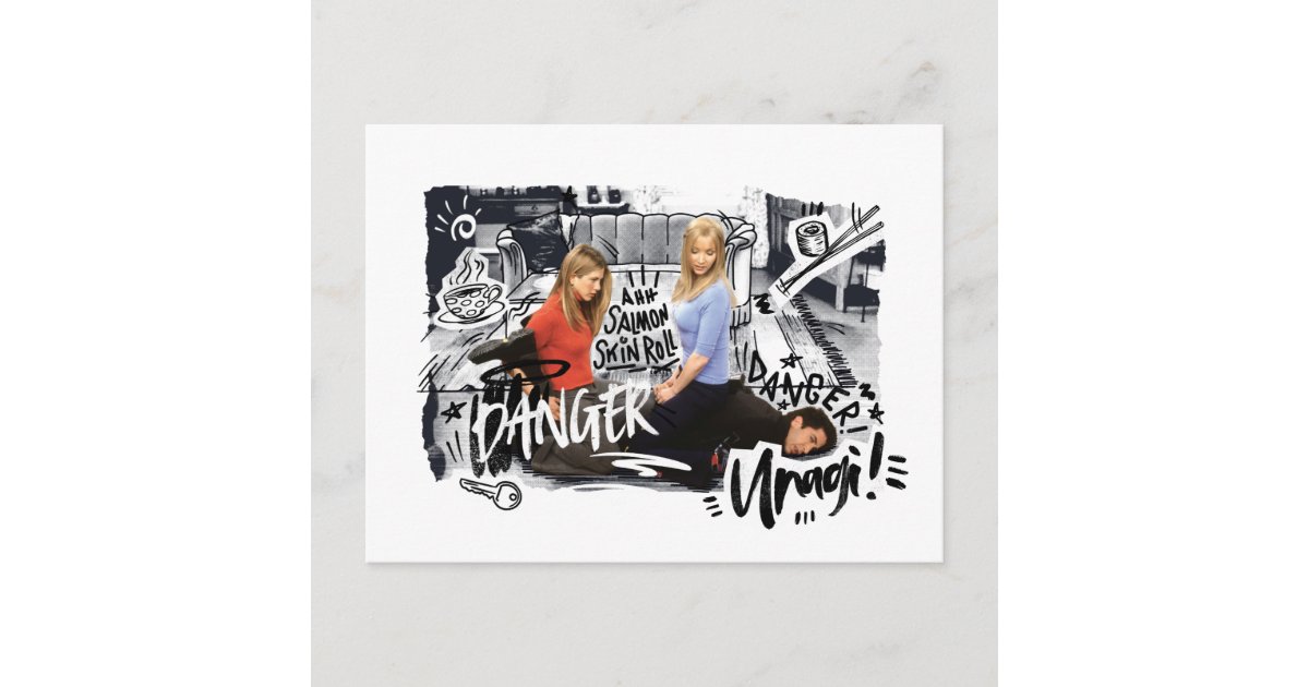 FRIENDS™ | Danger! Unagi! Invitation Postcard | Zazzle