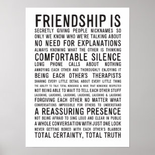 Friendship Posters & Prints | Zazzle UK