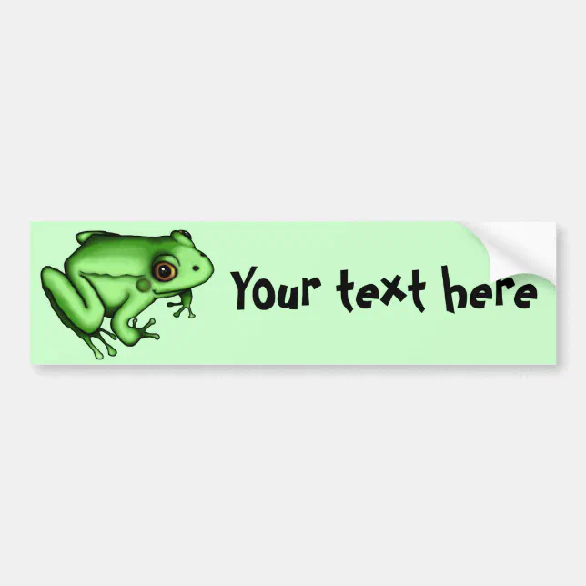 Frog, bumper sticker | Zazzle