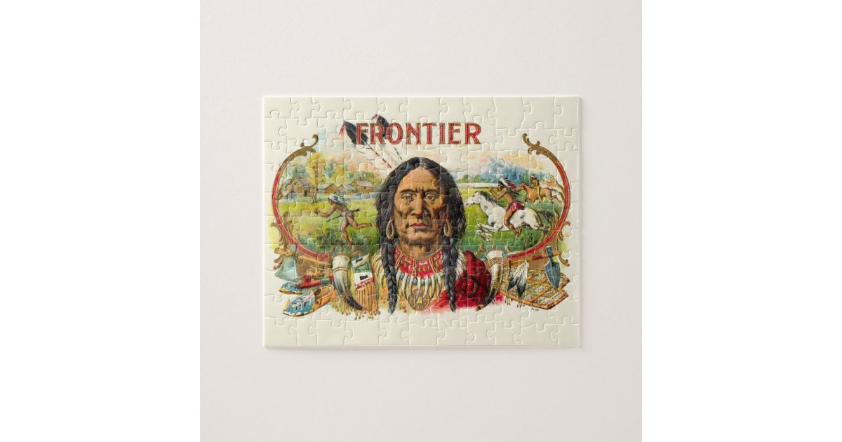 Frontier Cigar Advertising Jigsaw Puzzle | Zazzle