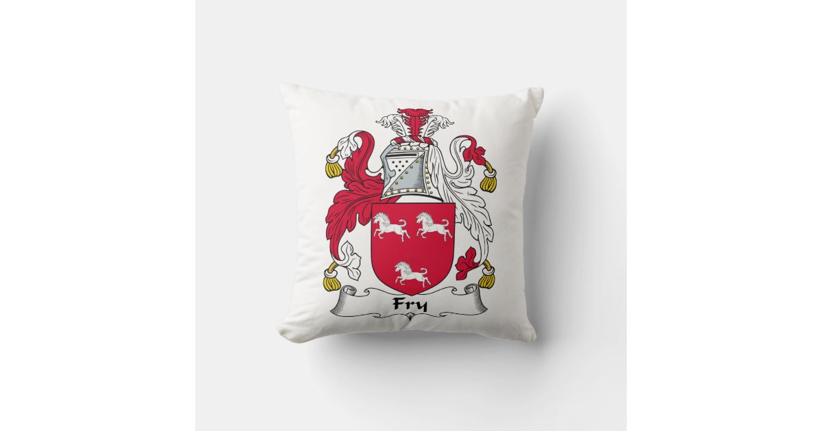 Fry Family Crest Cushion | Zazzle