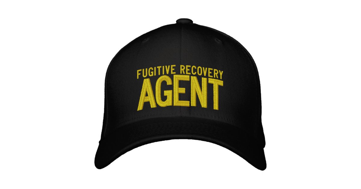 FUGITIVE RECOVERY AGENT EMBROIDERED HAT | Zazzle