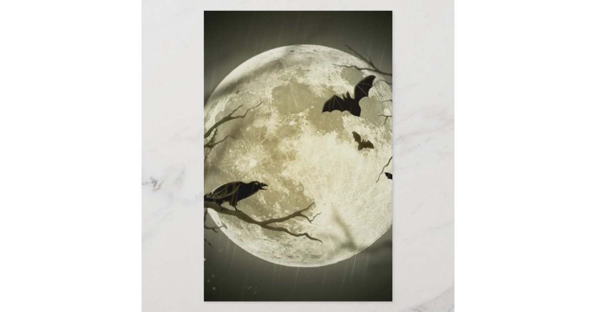 Full Moon Scrapbook paper | Zazzle