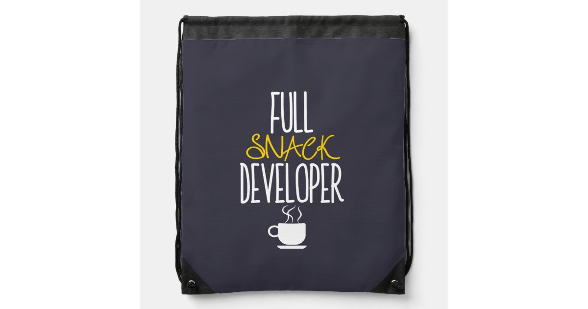 Full Snack Developer Drawstring Bag | Zazzle
