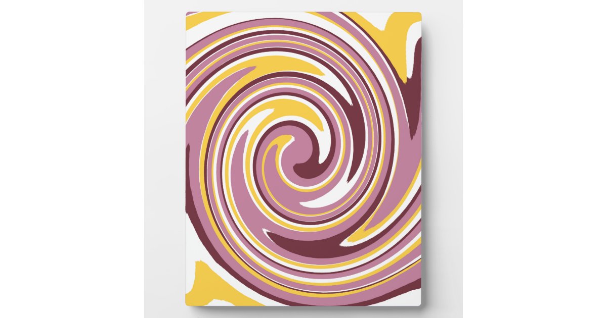 Fun Custom Design Swirls Plaque | Zazzle