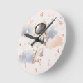 Fun Outerspace Astronaut Child's Wall Clock | Zazzle