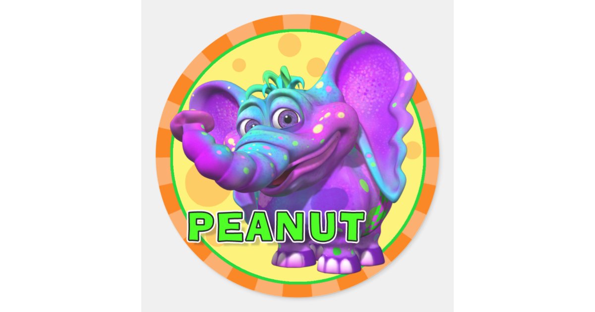 Fun Peanut Stickers | Zazzle