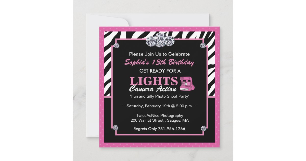 Fun Photo Shoot Party Invitations | Zazzle