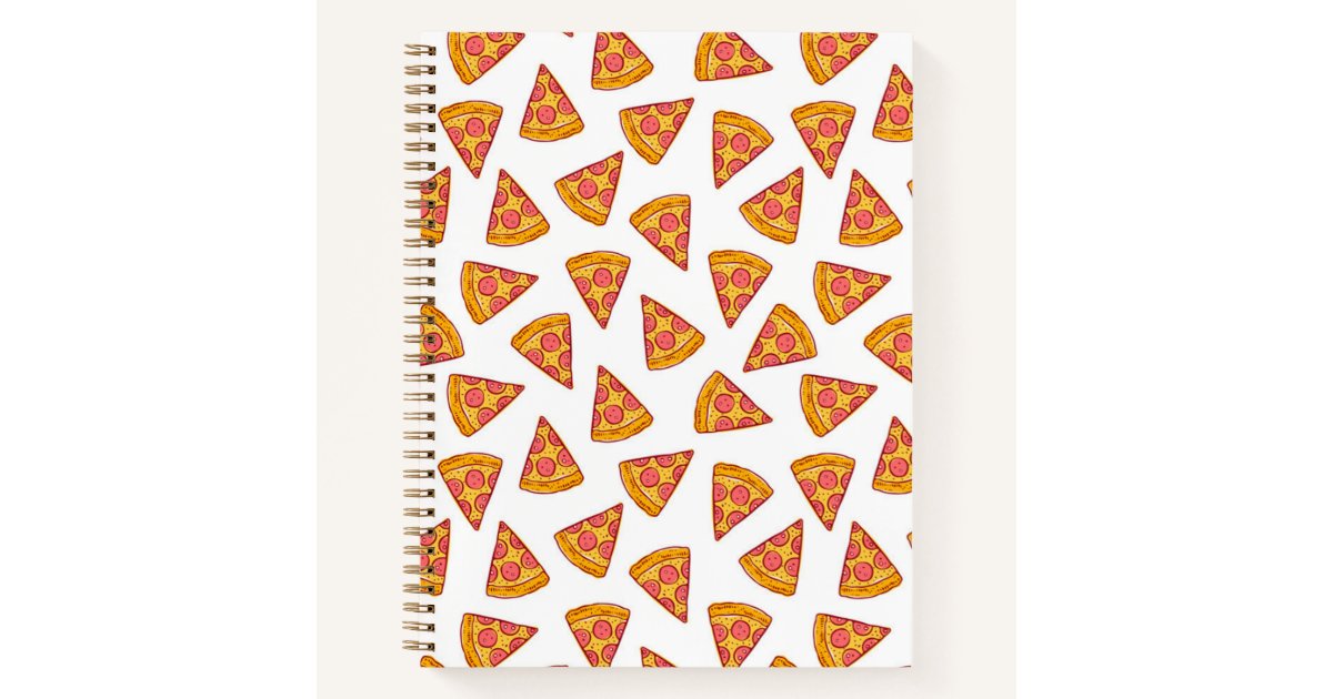 Fun Pizza Slice Pattern Notebook | Zazzle