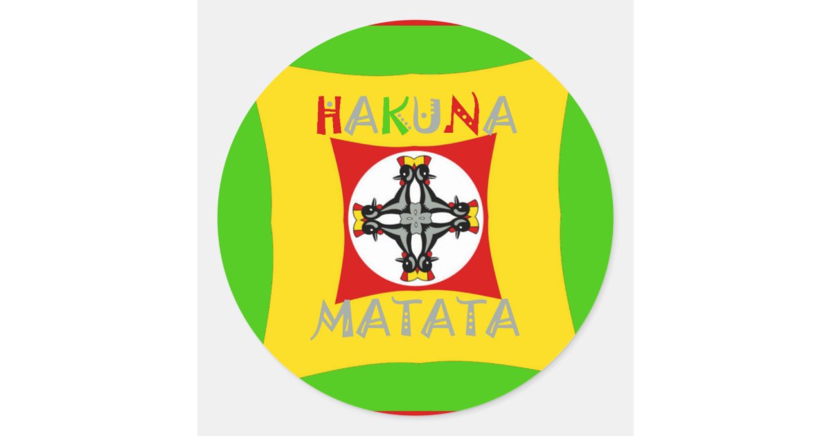 Fun Rasta Colour Red Golden Green Classic Round Sticker | Zazzle