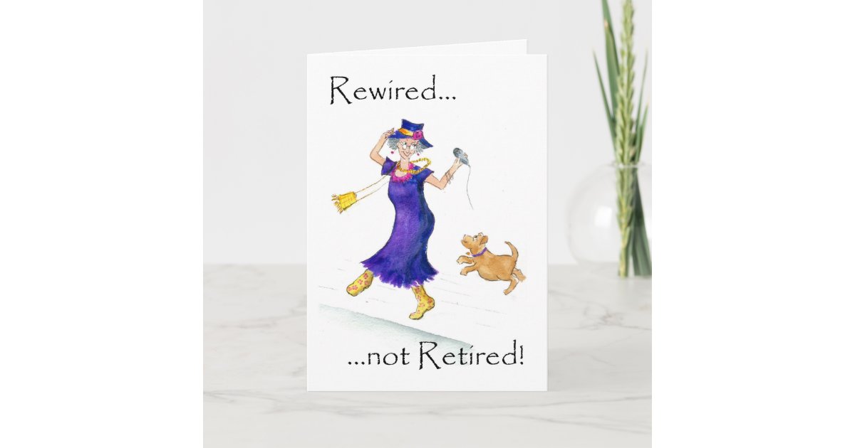 Fun Retirement Card for a Woman | Zazzle.co.uk