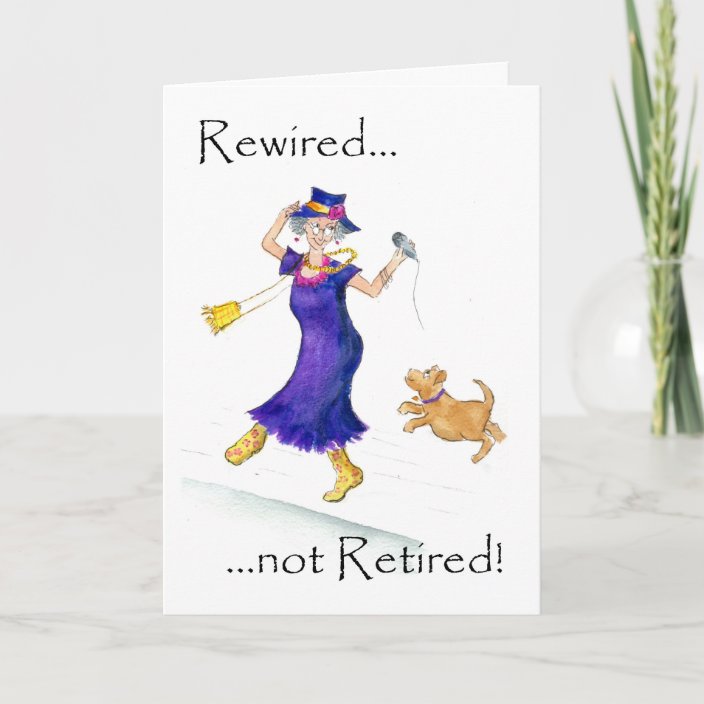Fun Retirement Card for a Woman | Zazzle.co.uk
