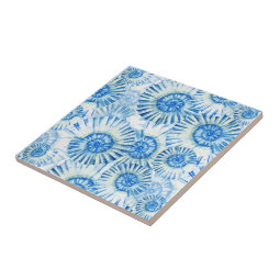 Fun Shell Pattern Tile | Zazzle