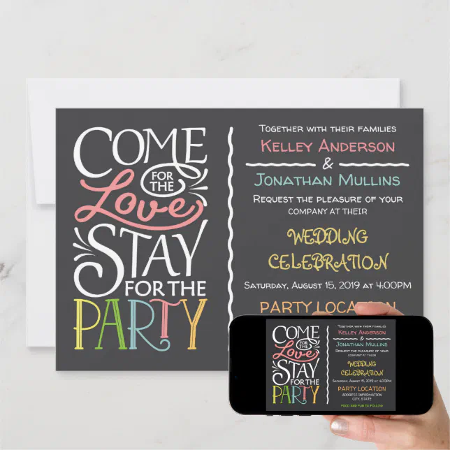 Fun wedding invitation design | Zazzle