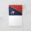 Funky White Plane Aeroplane Pilot Aviation Thank You Card | Zazzle