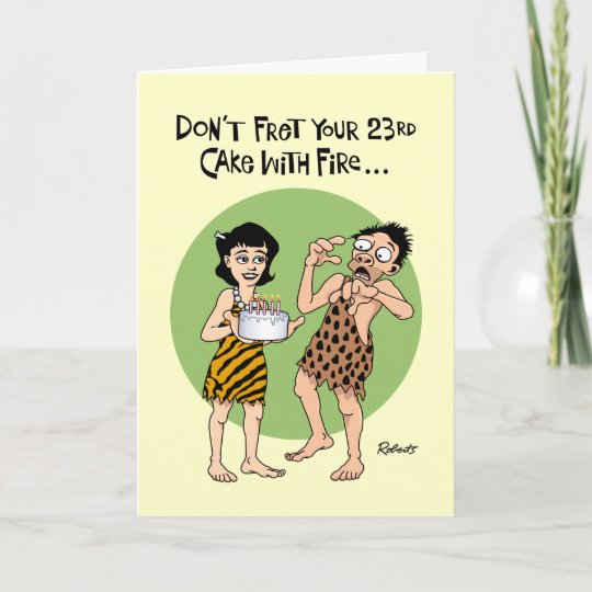 Funny 23rd Birthday Card | Zazzle.co.uk