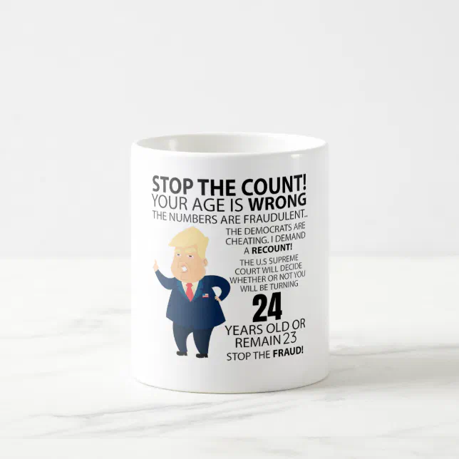 Funny 24th Year Birthday Present Happy Birth year Coffee Mug | Zazzle