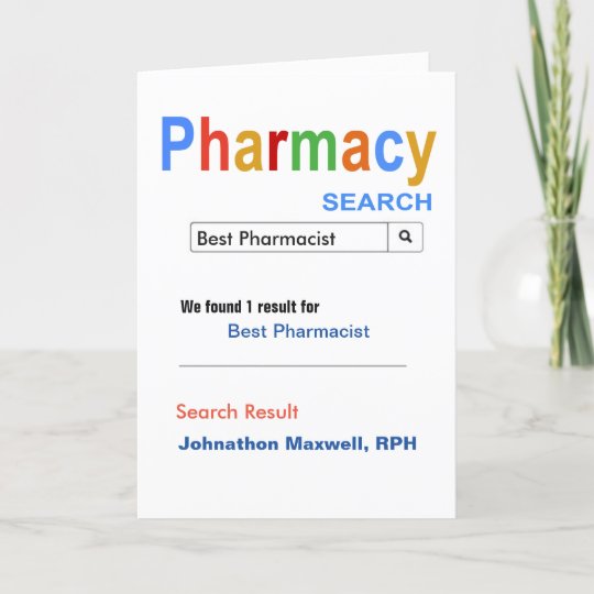 Funny and Cute Best Pharmacy Search Thank You Card | Zazzle.co.uk