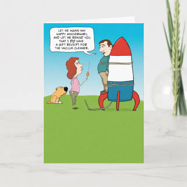 Funny Anniversary Card: Lighting the Fuse Card | Zazzle