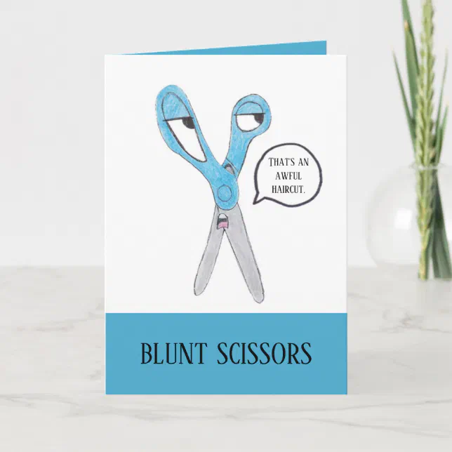 Funny Birthday Card Scissors | Zazzle