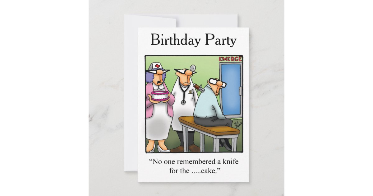 Funny Birthday Party Invitations | Zazzle