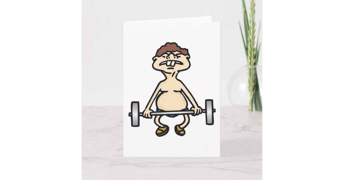 Funny Bodybuilder Card | Zazzle