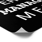 Funny Boss Nicknames and Job Titles Office Poster | Zazzle