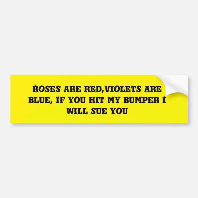 Funny bumper sticker | Zazzle