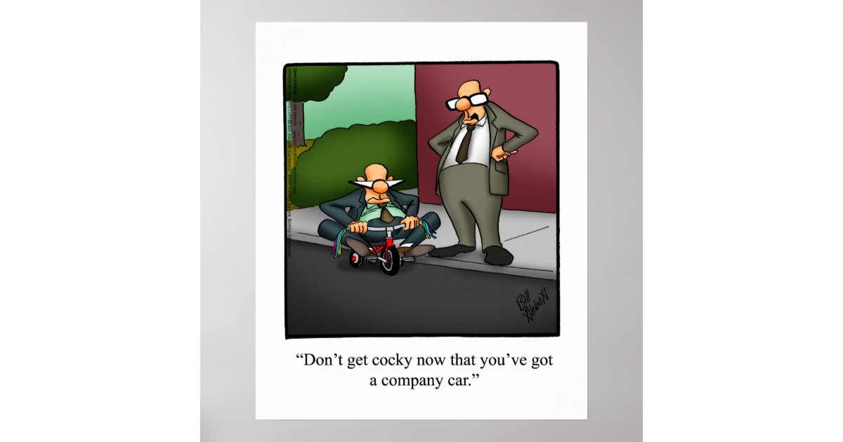 Funny Business Office Humour Poster | Zazzle