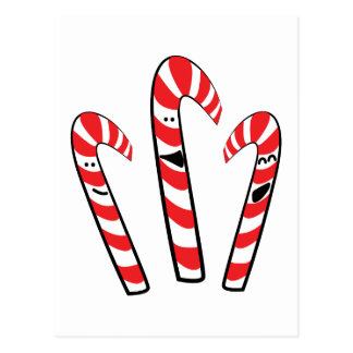 Candy Cane Striped Postcards & Postcard Template Designs | Zazzle