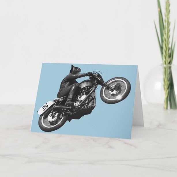 Funny Motorcycle Cards | Zazzle UK