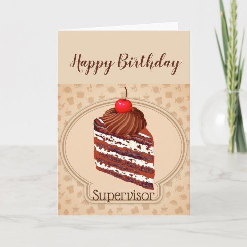 Supervisor Cards | Zazzle UK
