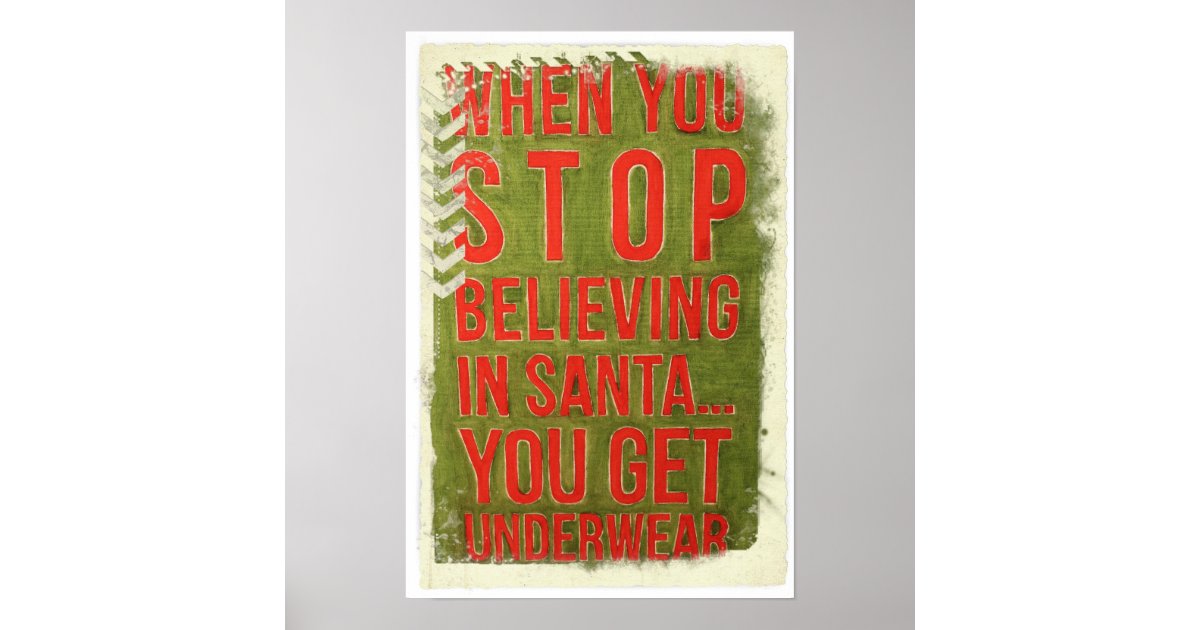 Funny Christmas Message Poster! Poster | Zazzle