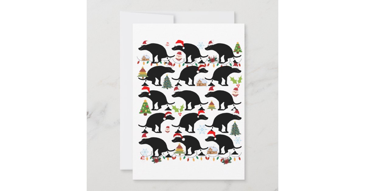 Funny Christmas with Pooping Dogs Holiday Card | Zazzle