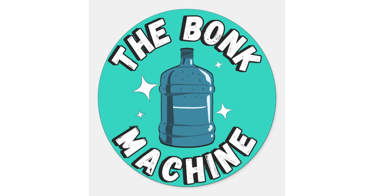 Funny Cute the bonk machine /Free Palestine design Classic Round ...