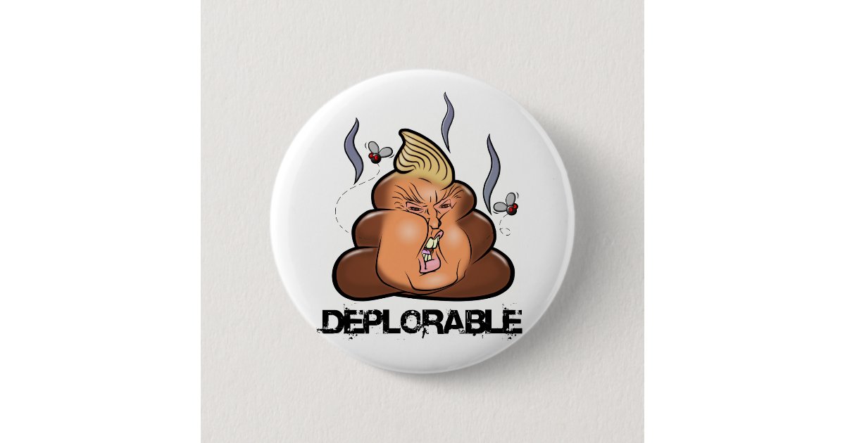 Funny Donald Trump - Trumpy-Poo Poo Emoji Icon 6 Cm Round Badge | Zazzle