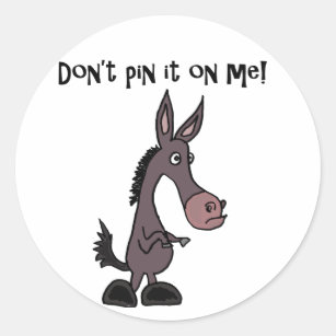Cartoon Donkey Stickers & Labels | Zazzle UK