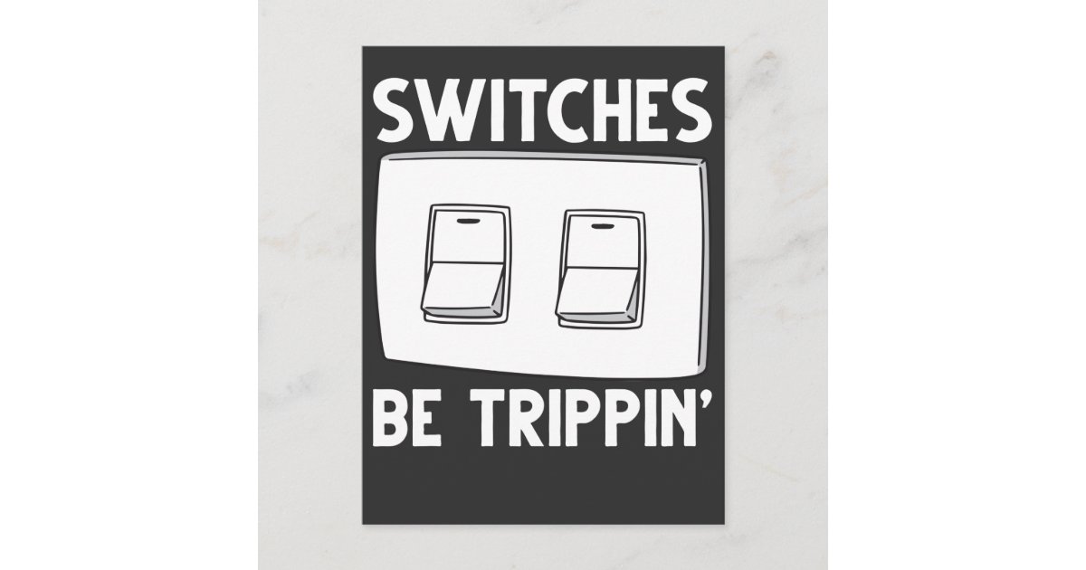 Funny Electrician Switches Electrical Engineering Postcard | Zazzle