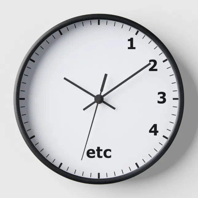 Funny etc Clock - You Know How it Goes! | Zazzle