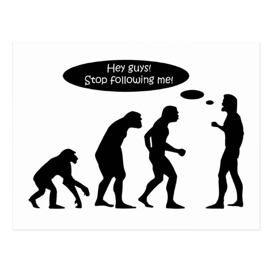 Funny Evolution Postcard | Zazzle.co.uk