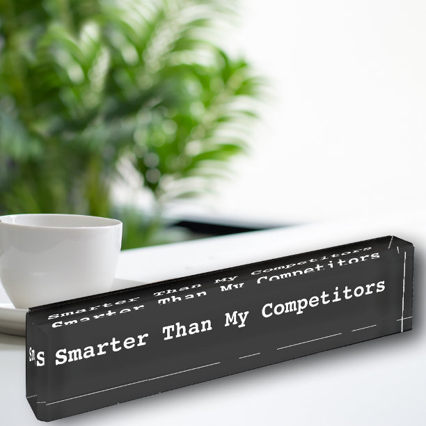 Funny Desk Name Plates | Zazzle UK