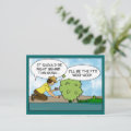 Funny Extreme Cache Geocaching Cartoon Custom Postcard | Zazzle