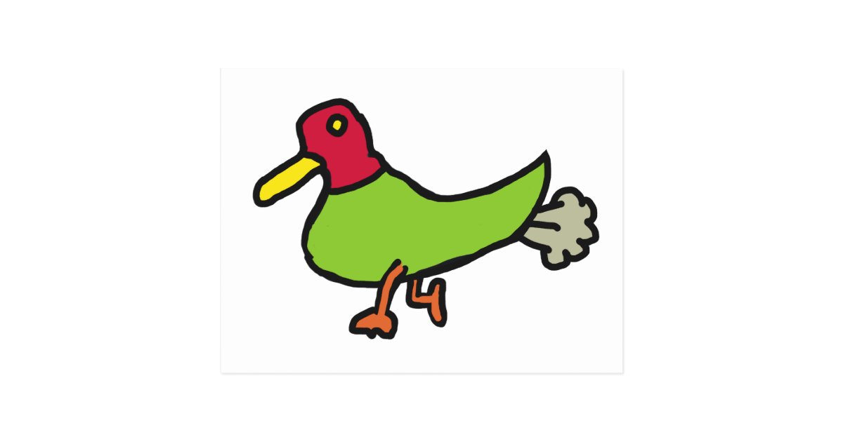 Funny Farting Duck Postcard | Zazzle.co.uk