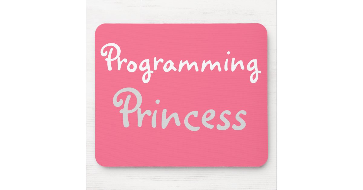 Funny Female Programmer Nickname Joke Title Mouse Mat | Zazzle