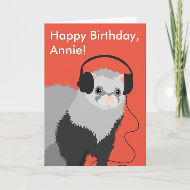 Ferret Birthday Cards | Zazzle UK