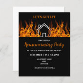 Funny Fire Themed Housewarming Party Invitation | Zazzle